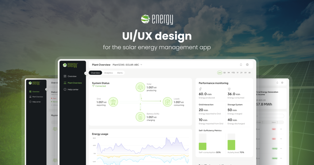 Case study: UI/UX design for the solar energy management system ...
